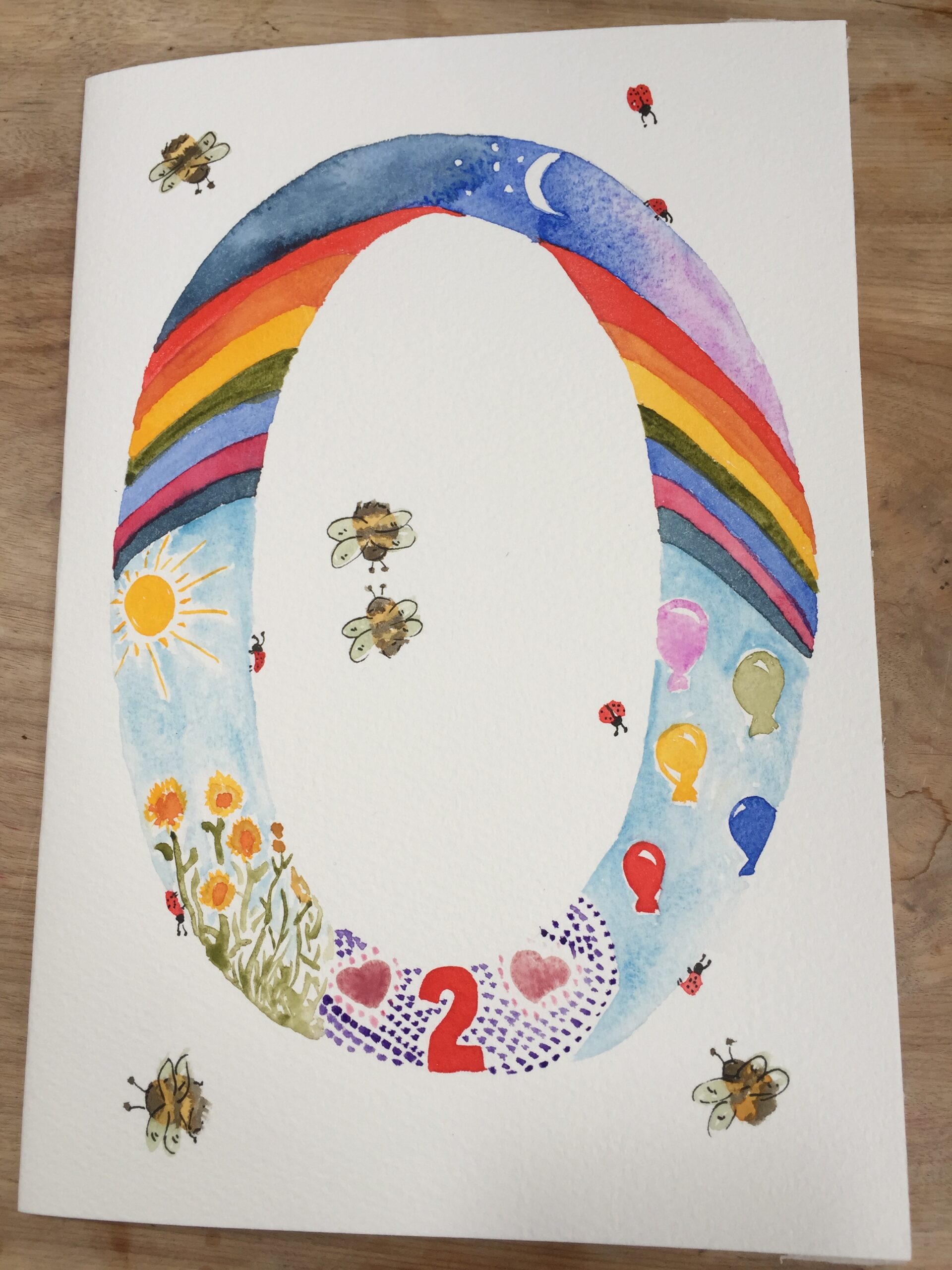 Personalised O card - Alison Clarke
